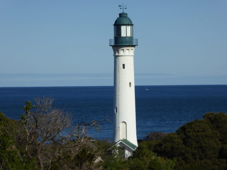 Queenscliff White Lighthouse – aka Queenscliff Low Light – Vintage Victoria