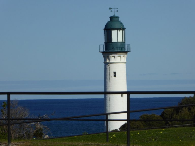 Queenscliff White Lighthouse – aka Queenscliff Low Light – Vintage Victoria